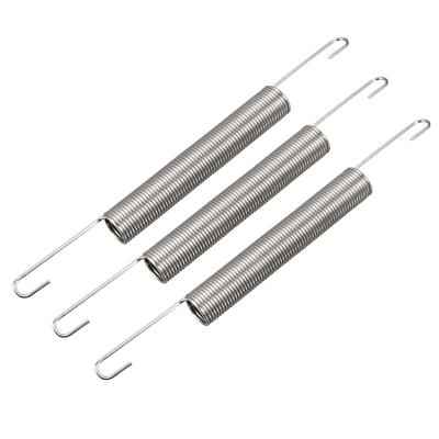60mm x 10mm x 0.9mm Metal Dual Hook Tension Spring Gray 3pcs | eBay