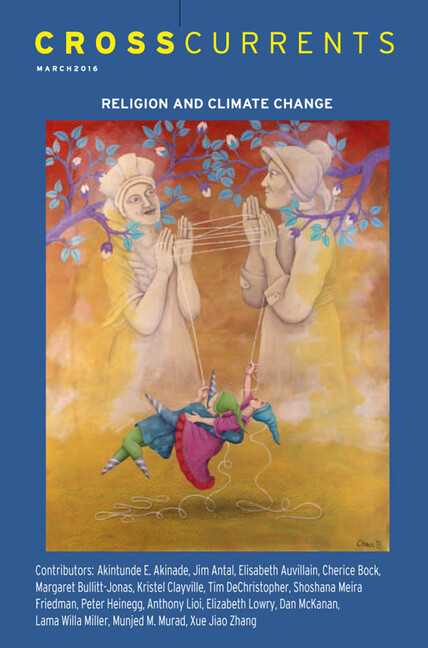 CrossCurrents: Religion and Climate Change : Volume 66, Number 1, March 2016 by Charles ...