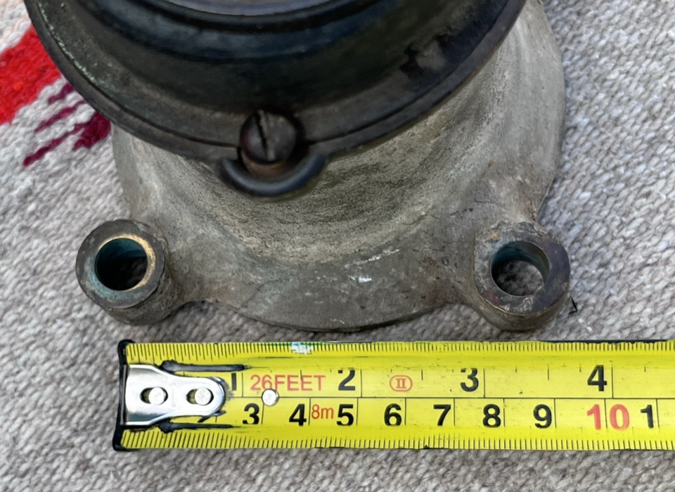 Antique Neptune Meter Co. Water Meter Cap w/ Hinged Lid New York Brass ...