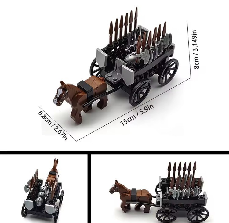 MOC LEGO Medieval Horse Carriages Custom Builds - BUNDLE AND SAVE! | eBay