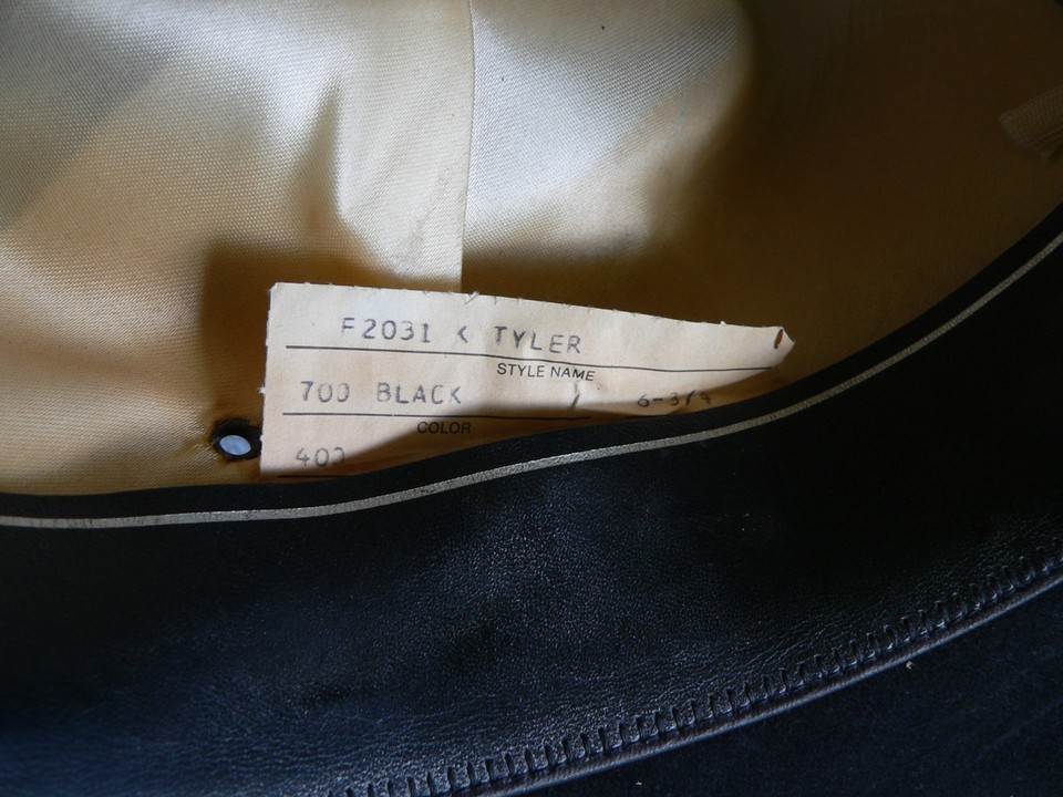 Stetson 4X Beaver Tyler Black Cowboy Hat Size 6 3/4 54 | eBay