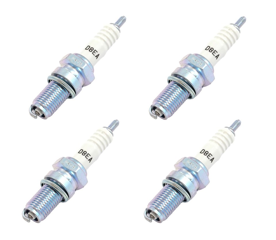 Set of 4 - NGK D8EA Spark Plugs - 2120 - Honda Kawasaki Suzuki Yamaha ...