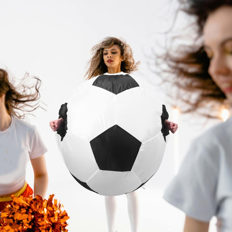 Funny Euro Football Inflatable Costumes Adult Blow Up Suit for Cheering ...