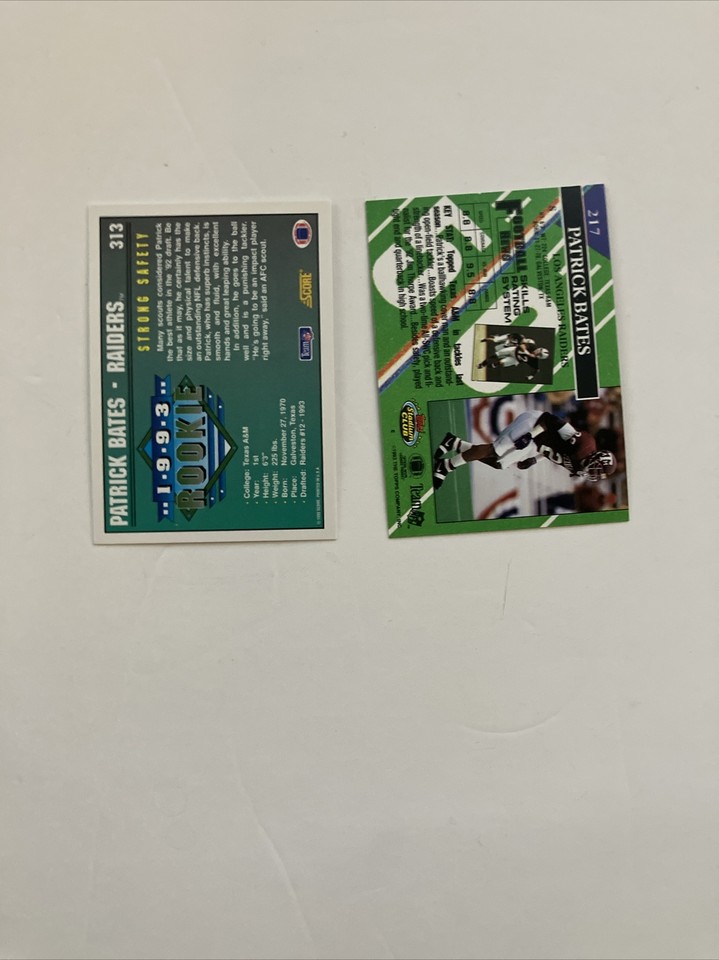 Patrick Bates Rookie Football card Lot | eBay