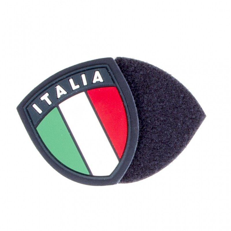 Toppa patch scudetto Italia con retro tessuto a strappo verde o blu | eBay