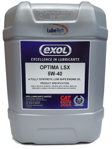 EXOL FULL SYNTHETIC LSX LOW SAPS 5W 40 ENGINE OIL 20 L C3 BMW LL04 exol-full-synthetic-lsx-low-saps-5w-40-engine-oil-20-l-c3-bmw-ll04