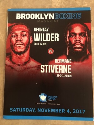 Deontay Wilder Stiverne Boxing Program | eBay