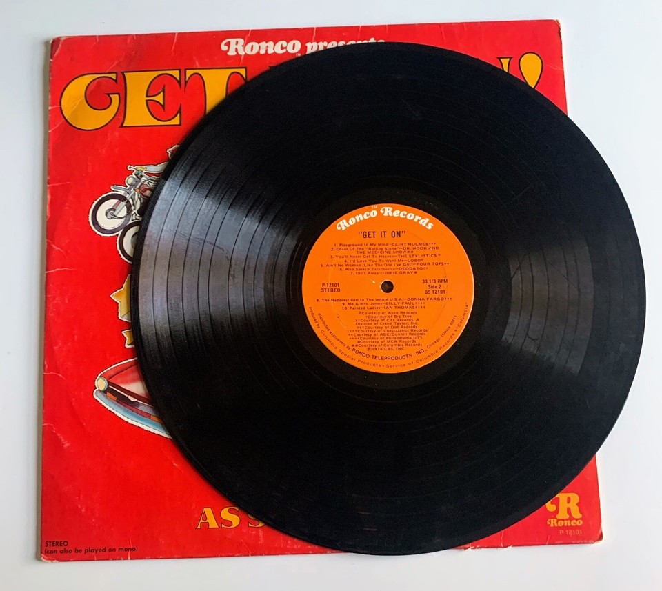 Ronco Presents Get It On 20 Original Hits As Seen On TV Vinyl LP P ...