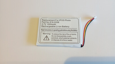 New Battery for 4th Generation iPod Classic model A1059 & U2 & iPod ...