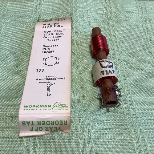 Workman T147 Horizontal Oscillator/ Stabilizer Coil (RCA 107284) | eBay