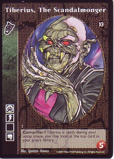 4 x Tiberius, The Scandalmonger VTES CCG Tenth | eBay