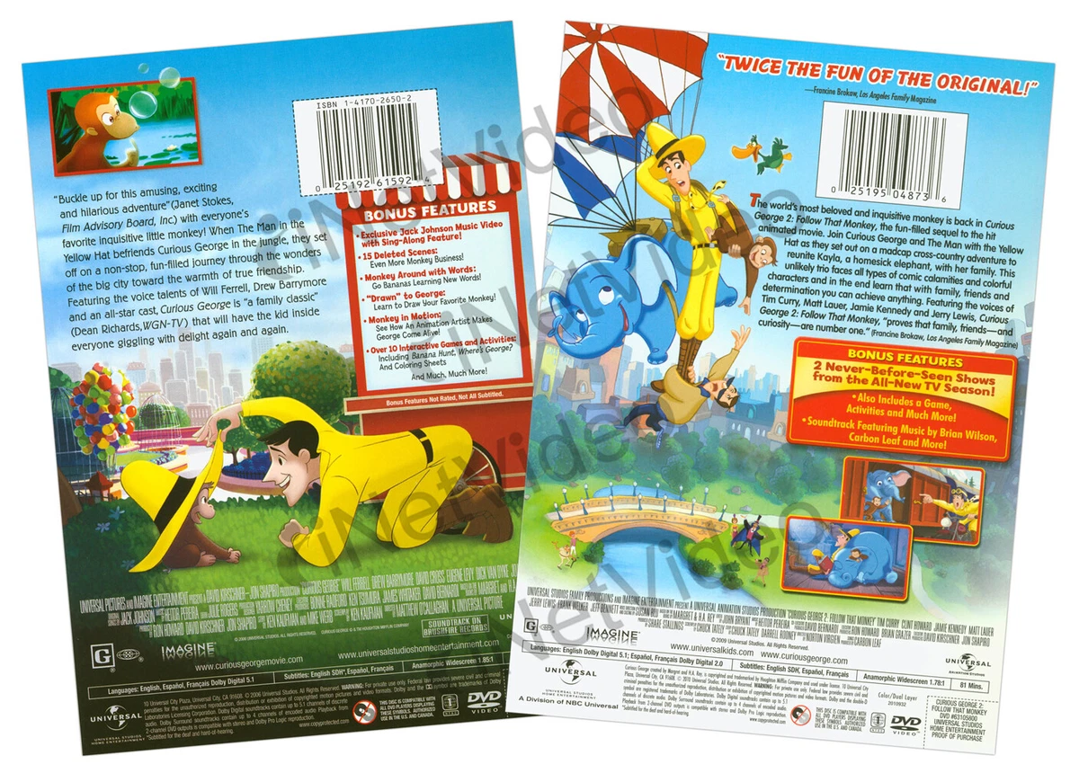 Curious George 2 Dvd