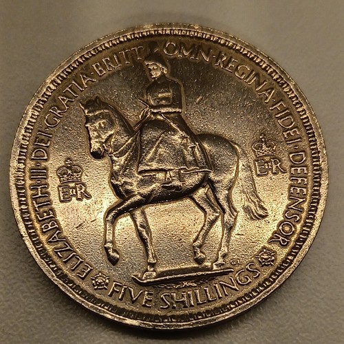 1953 Five Shilling Coin United Kingdom Silver Very Rare | eBay UK