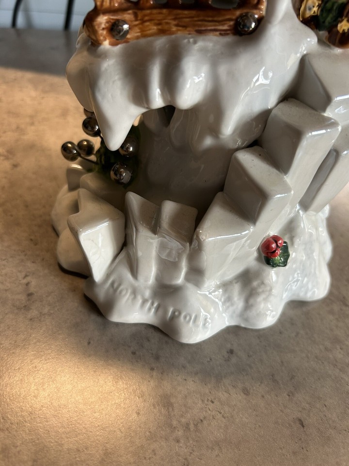 2003 Dorr Eddy North Pole Tea Light Christmas Ceramic Ornament | eBay