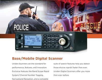 UNIDEN BEARCAT BCD260DN BASE/MOBILE DIGITAL POLICE EMS WEATHER RADIO ...