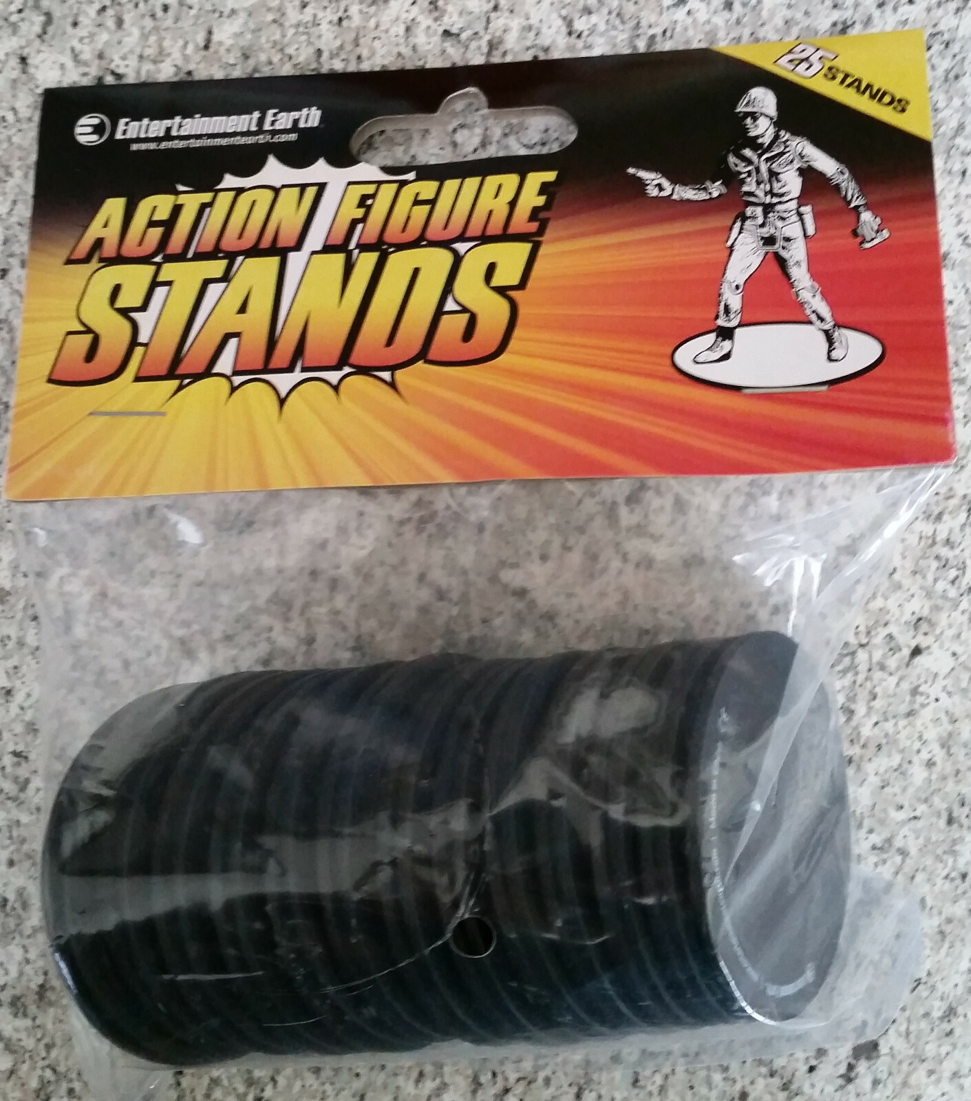 25-pack Entertainment Earth Action Figure Stands Black Hasbro Marvel ...