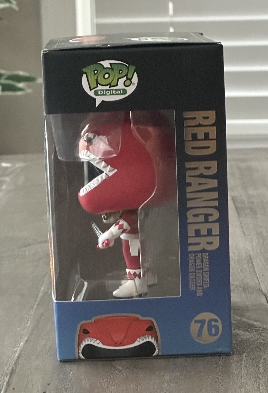 Funko NFT Pop! Vinyl: Power Rangers - Red Ranger with Dragon Shield ...