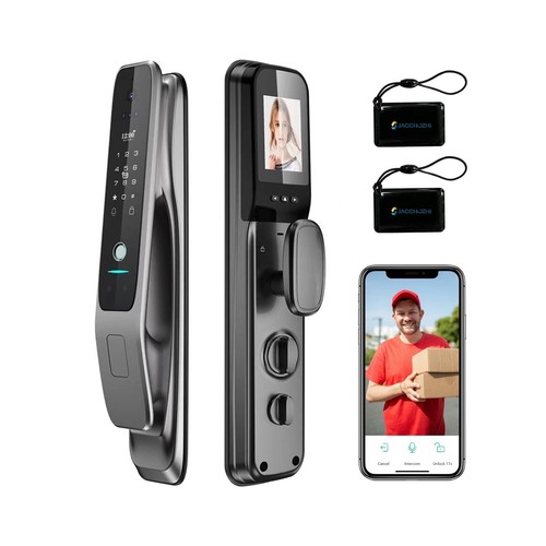 3D face Recognition Smart Door Lock,Contactless Entry Smart Lock with ...