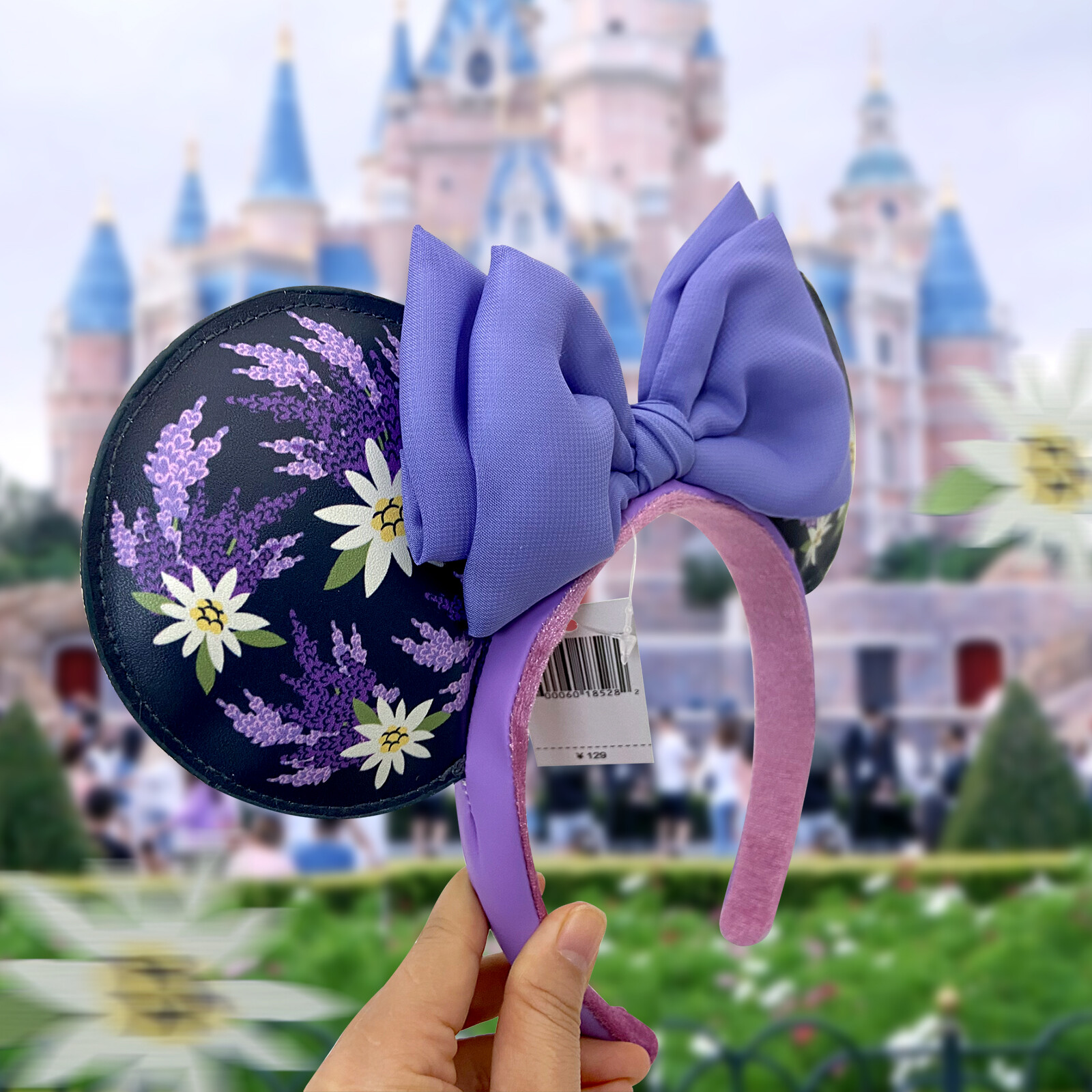 Disney Parks French Lavender Lilac Purple Flower Minnie Mouse Ears ...