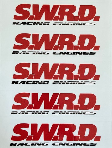 SWRD Racing Engine Sticker/Graphic - Small x 10 (Kart/Karting) Retro ...