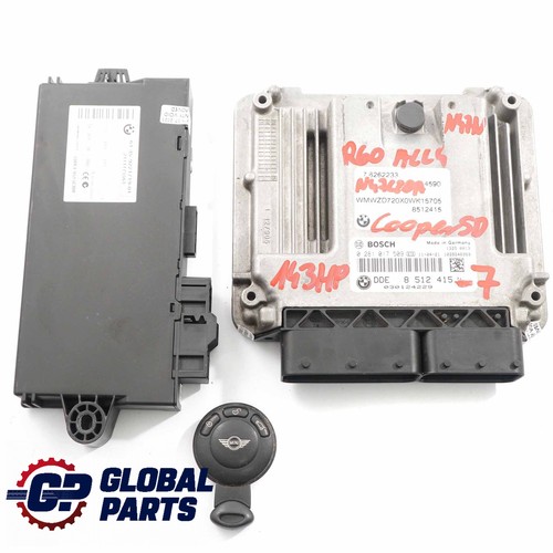 Mini Cooper SD R60 ALL4 N47N 143HP Engine ECU Kit DDE 8512415 CAS3 Key ...