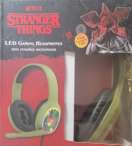 Netflix Stranger Things LED Gaming Headphones with rotating microphone ...