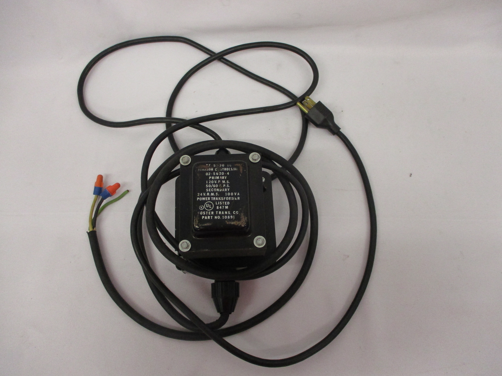 JOHNSON CONTROLS 02-5620-4 FOSTER TRANSFORMER CO. 10891 POWER ...