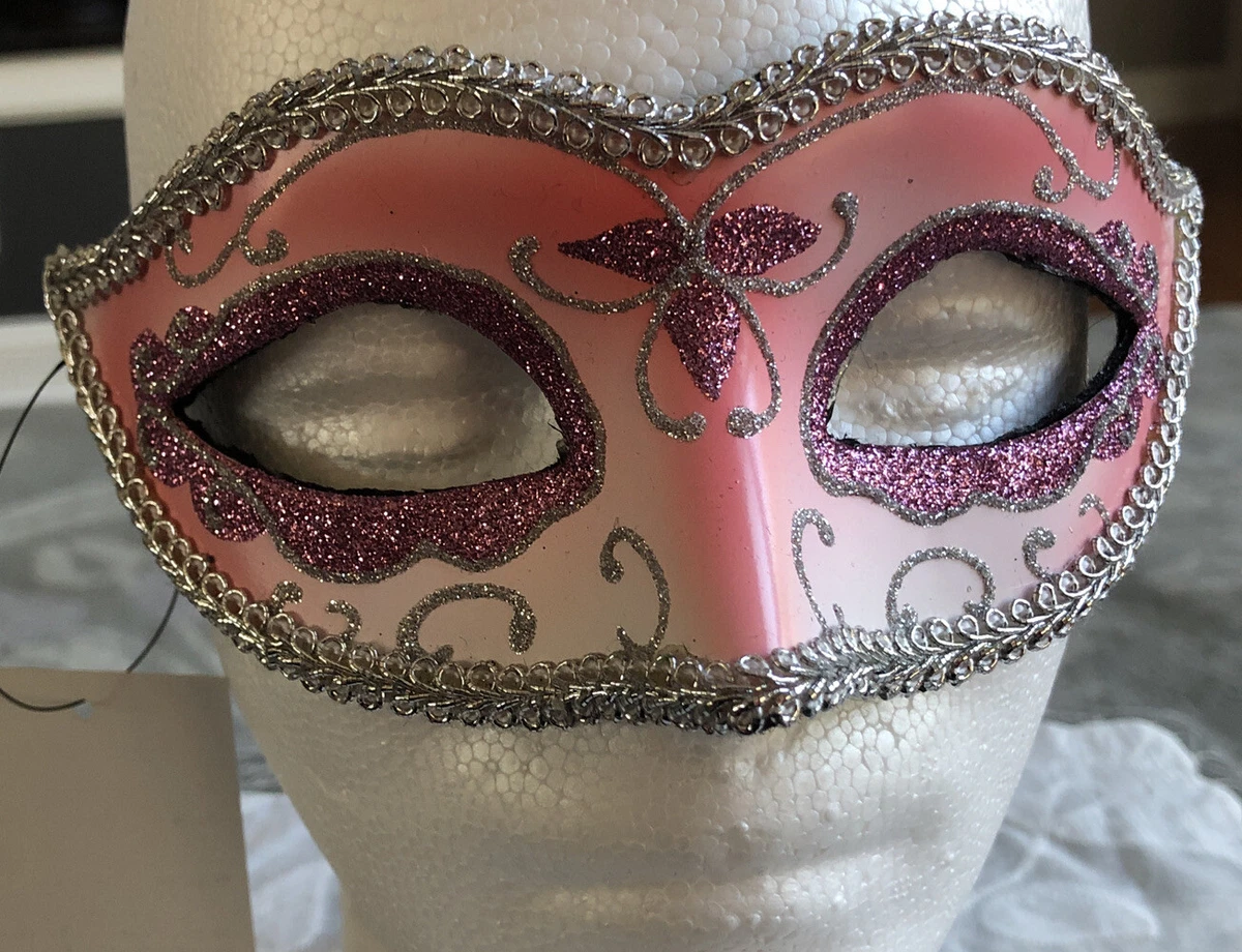 Silver And Pink Masquerade Masks