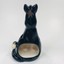 RUSS Pottery Black Cat Tea Light Holder Luminary 1990's | eBay