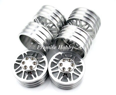 Alloy 1.9 Wheel Rim Set (2 front+2 Dually Rear) for RC4WD RC Car ...