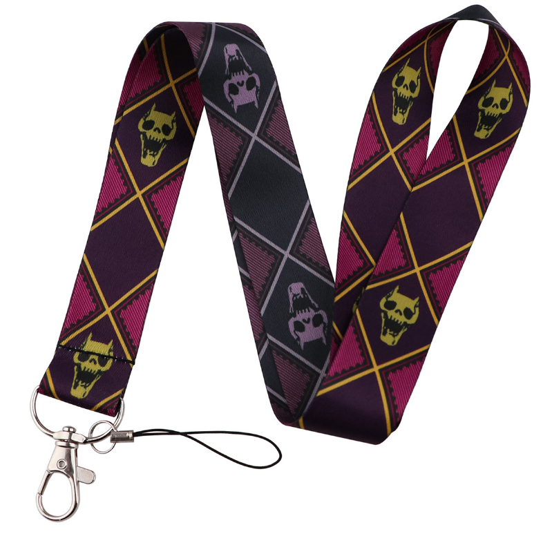 JoJo's Bizarre Adventure Lanyard Neck Strap Phone Keys ID Cards Holder ...