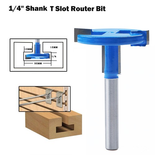 1/4'' Shank T-Type Router Bits Straight T Slot Router Woodworking ...
