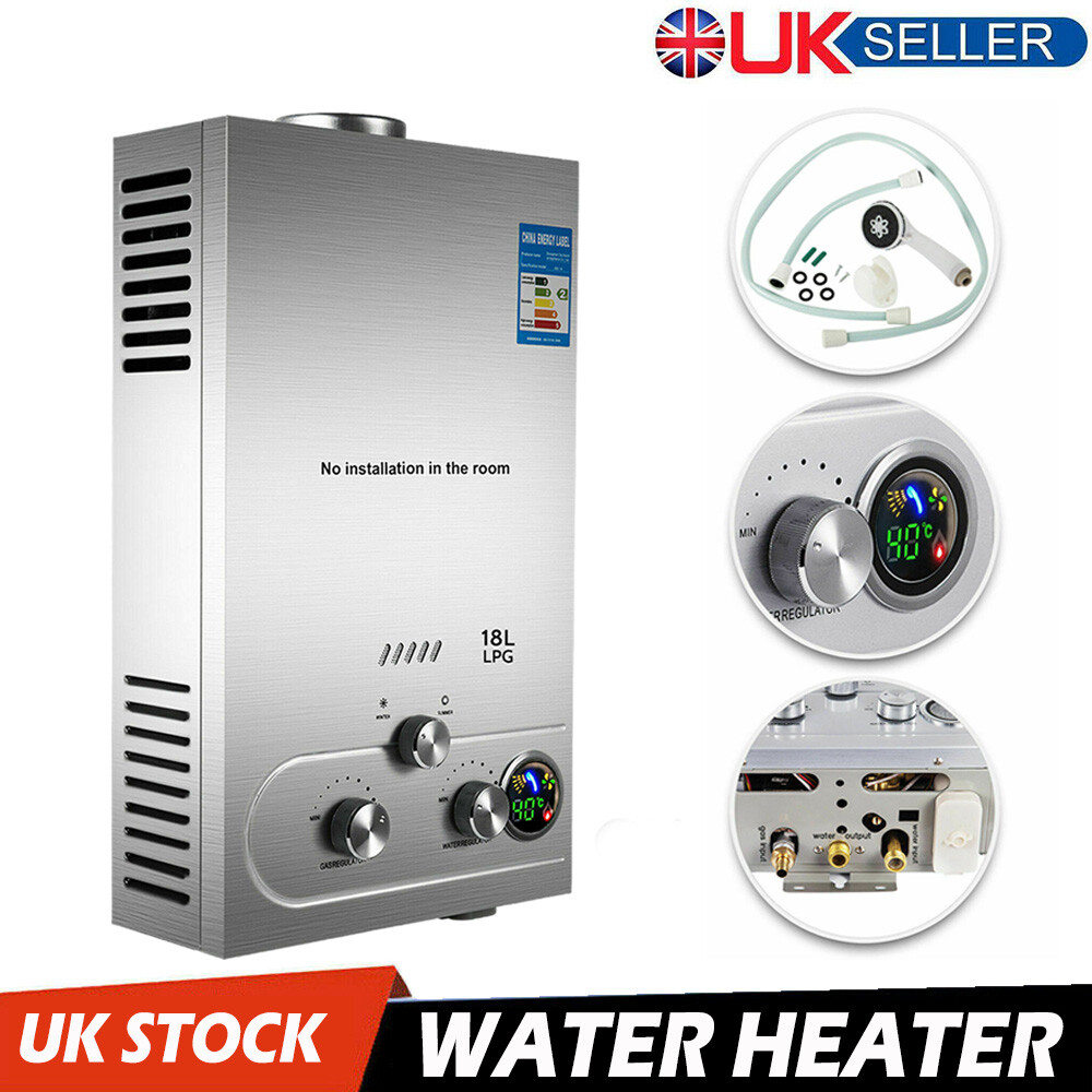 18L LPG Propane Gas Tankless Instant Hot Water Heater Boiler With ...