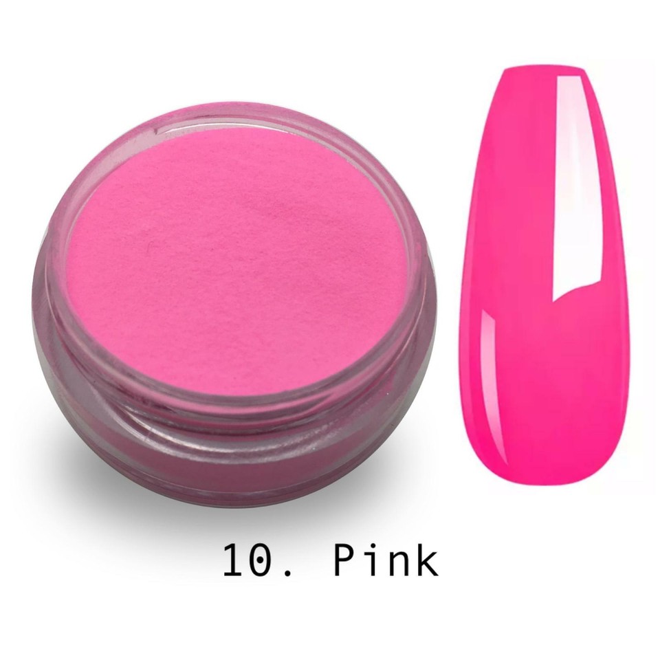 80 NAIL DIPPING POWDER COLOURS 5 or 10 gram POT Clear Pink Dust DIP ...