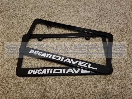 Ducati Diavel License Plate Frame for Cars / Trucks - Pair | eBay