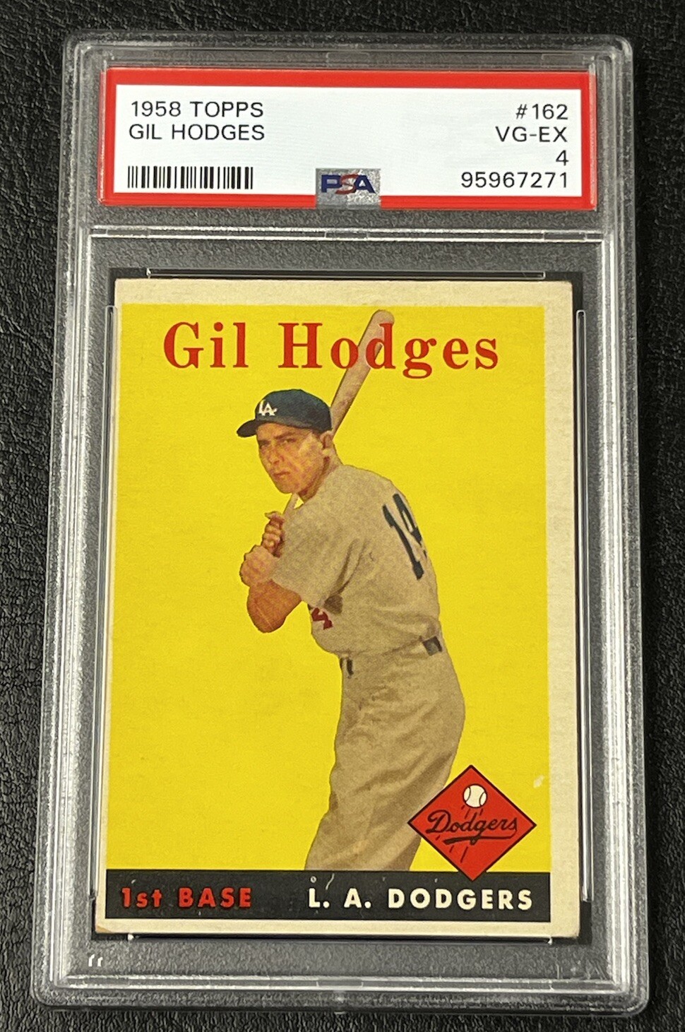1958 Topps #162 Gil Hodges PSA 4 VG-EX Los Angeles Dodgers HOF | eBay