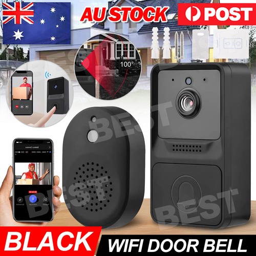 Wireless Doorbell-Video Door Bell WiFi Smart Intercom Ring Security ...