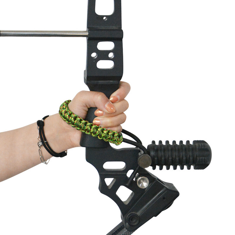 1pcs Compound Bow Wrist Sling Braided Strap Cord Rope Adjustable ...