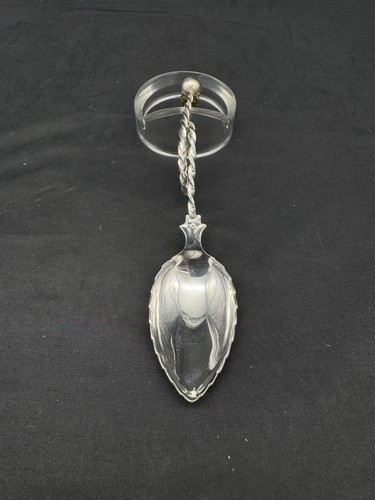 830 Silver Curved Twist Handle Medicine Spoon, 25 grams | eBay UK