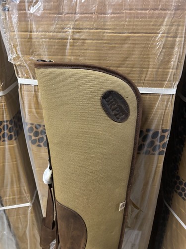 Huntsman Oiled Leather and Khaki Canvas Gun Slip up to 30? ? Zip around ...