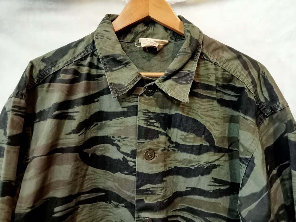 VINTAGE 70s tiger CAMO JACKET | eBay