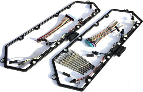 FITS 97-03 POWERSTROKE 7.3L DIESEL GLOW PLUG SET GASKETS HARNESSES 8 ...