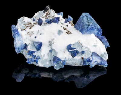 LARGE Cabinet Benitoite Specimen Natrolite Matrix California Clusters ...