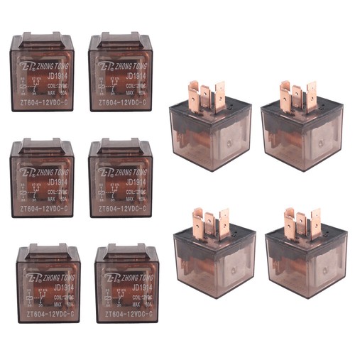 Lot10 Car Auto 12 Volt 12V 60A 60 AMP Transparent SPDT Relay 5 Pins 5P ...
