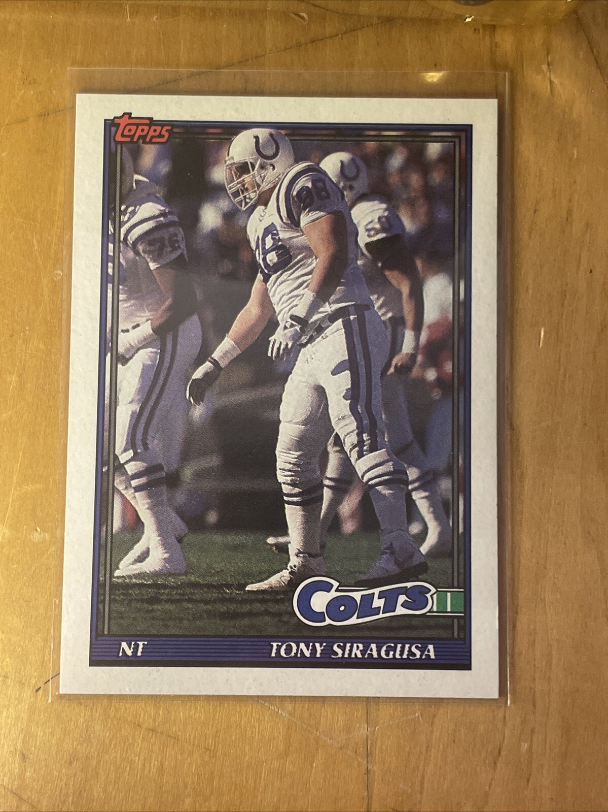 1991 Topps - #350 Tony Siragusa (RC) - Indianapolis Colts | eBay