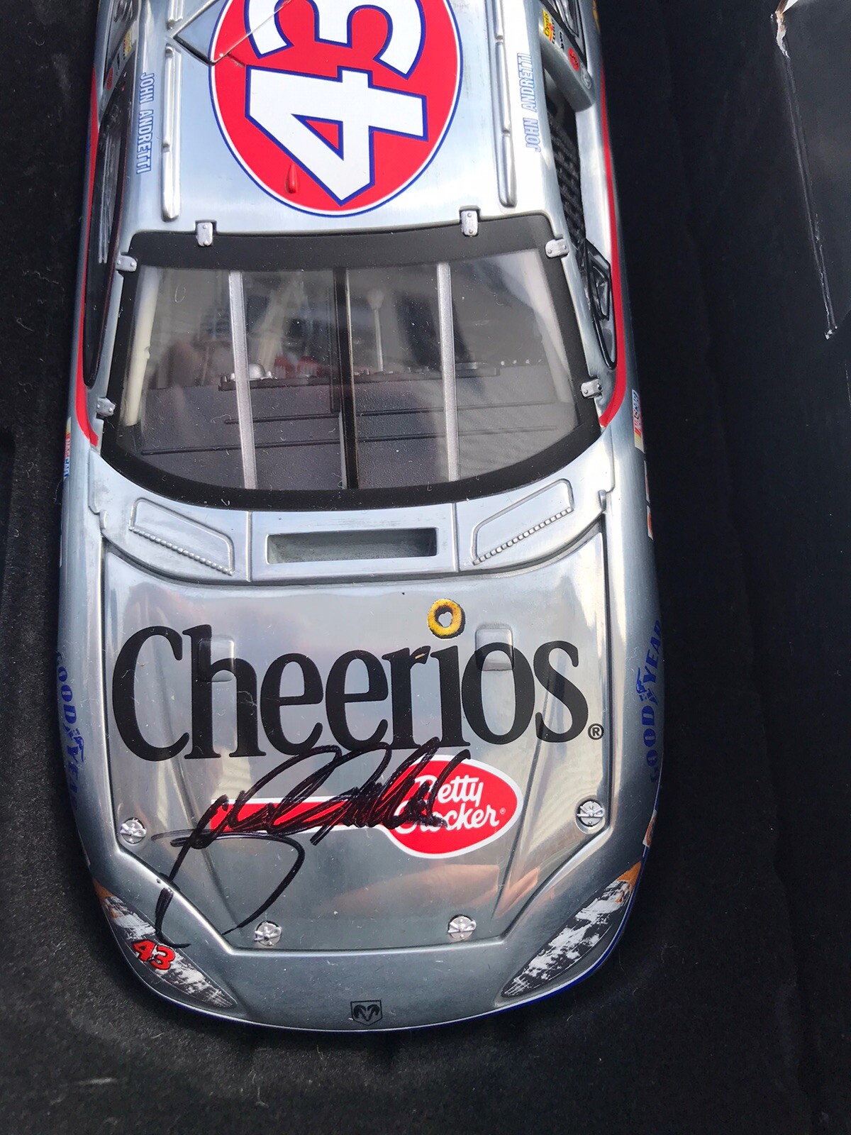 John Andretti #43 Cheerios Caliber Owners Steel 2001 1:24 SIGNED NEW | eBay