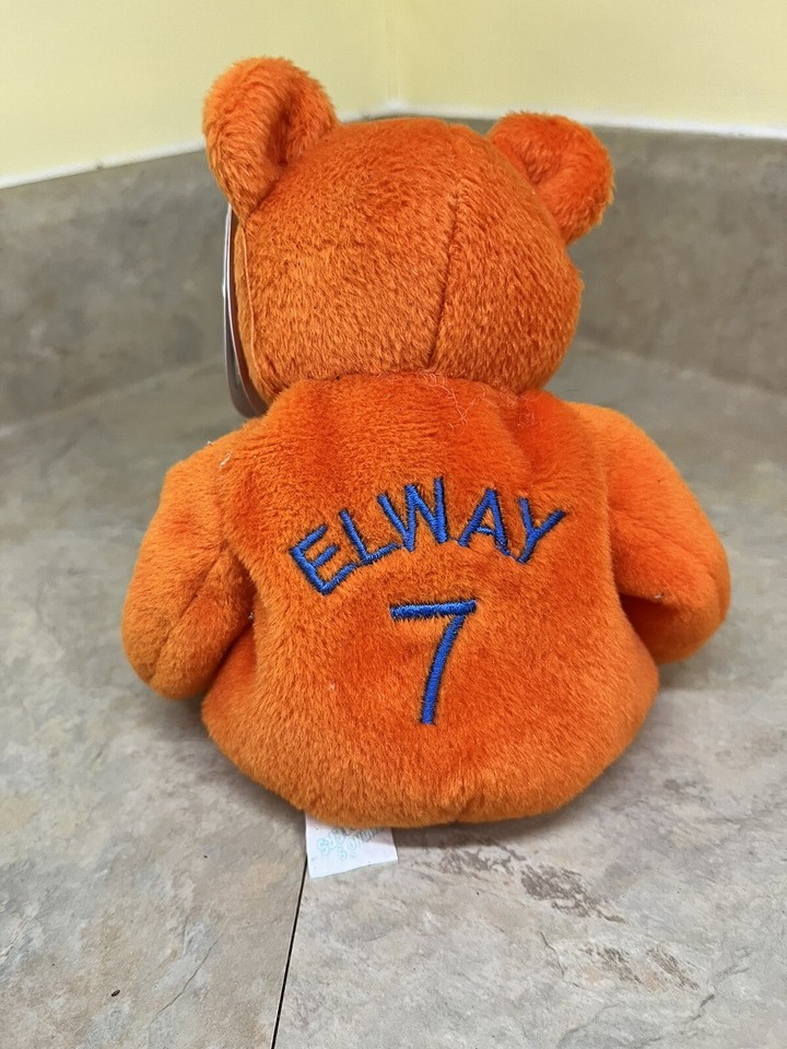 Super Rare John Elway #7 Denver Broncos NFL 1999 Salvino's Bammers Bear ...