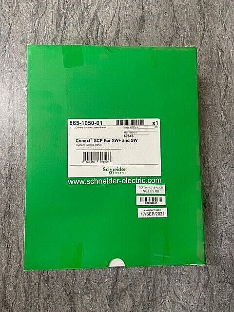 Schneider Electric control panel (SCP) 865-1050-01 Context system ...