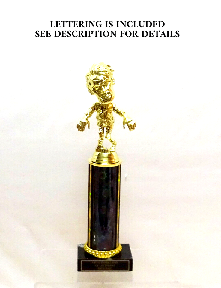 HALLOWEEN TROPHY ZOMBIE TROPHY COSTUME PARTY... BLACK | eBay