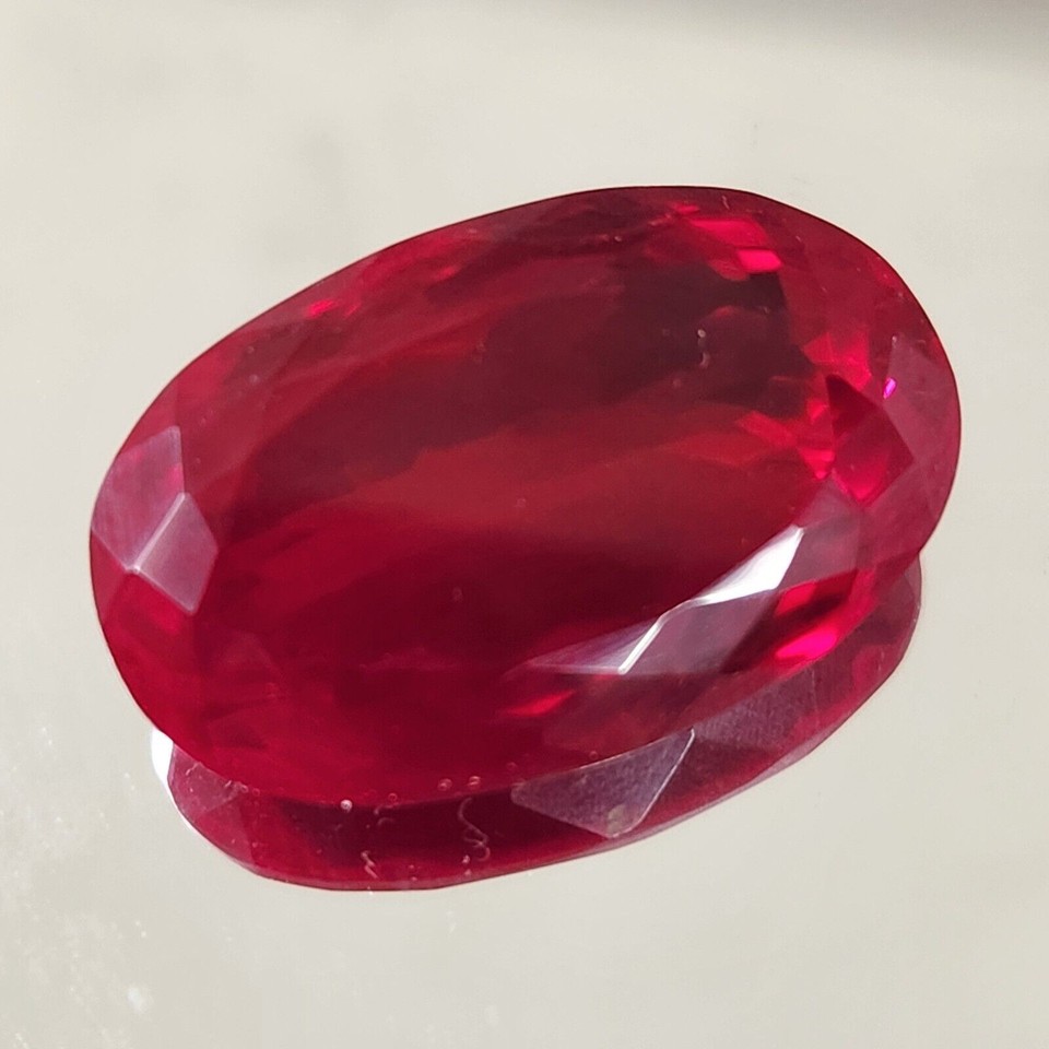74.35 Ct Heated CERTIFIED Red Ruby Stunning Shape Oval Loose Gemstone ...